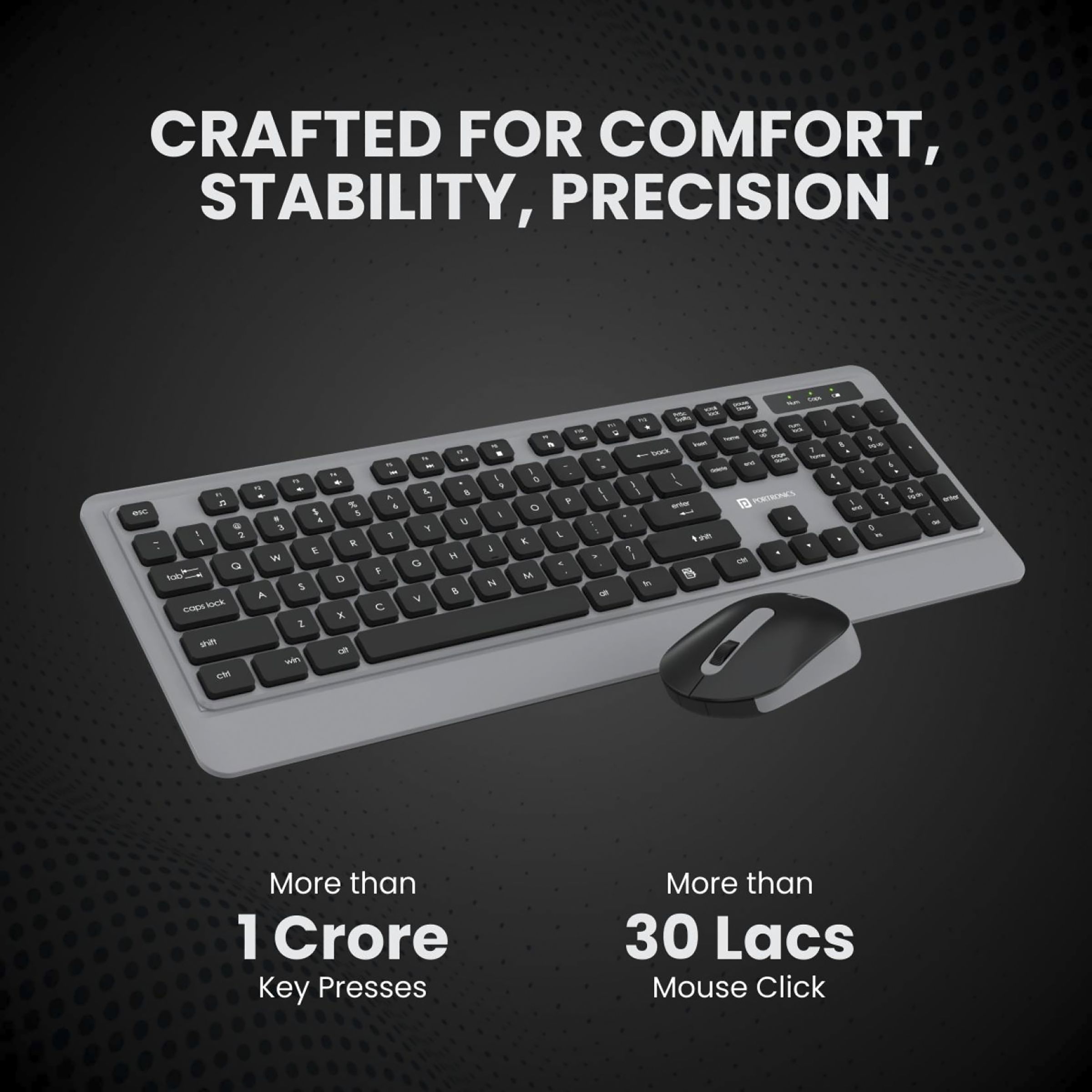 Buy Portronics Key 5 Wireless Keyboard And Mouse Combo Silent Key